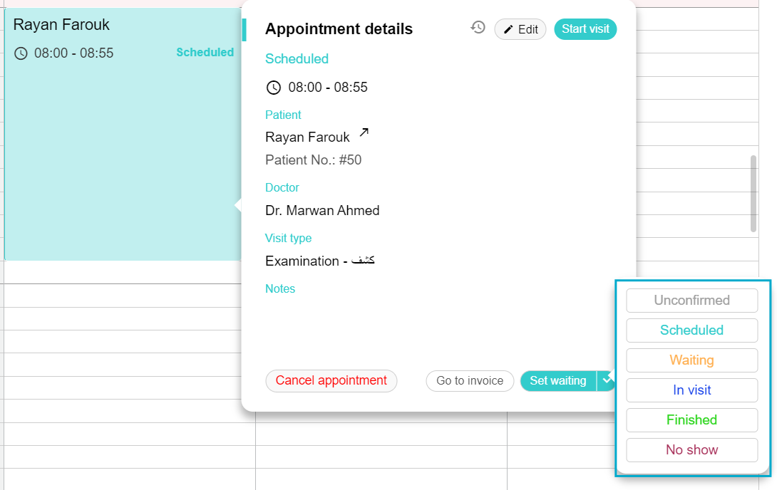 Why are Appointment Statuses important? - Balsam Medico | Modern Clinic ...